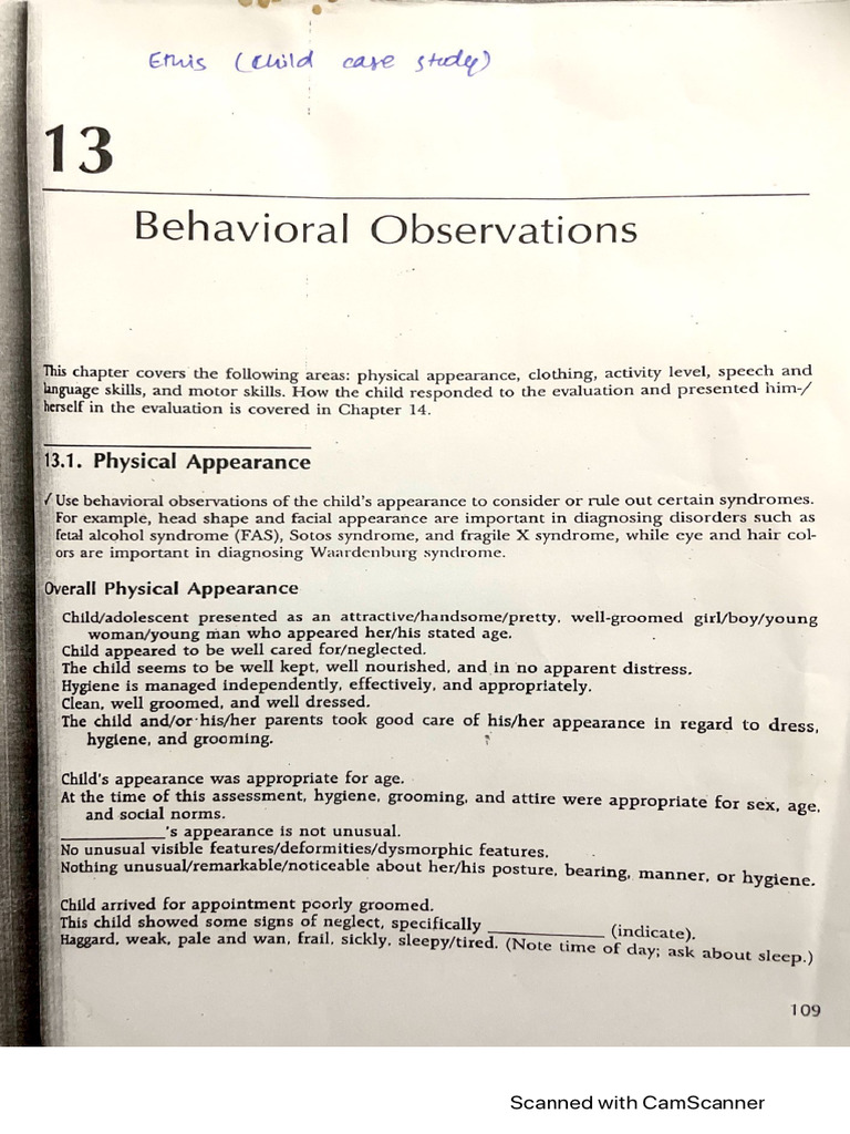 Behavioral Observation | PDF