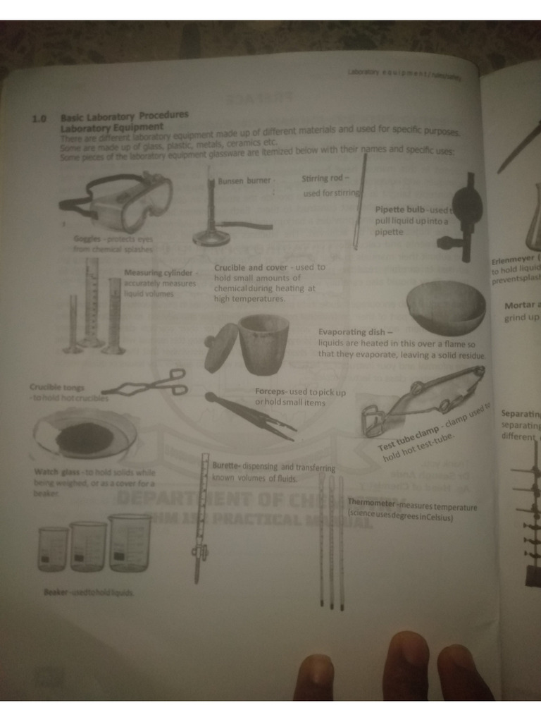 Lab Rules, Signs and Apparatus PDF | PDF