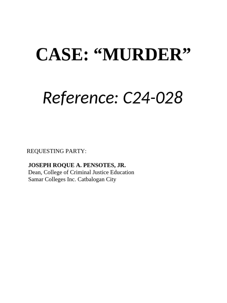 Ballistics Case Front Cover | PDF