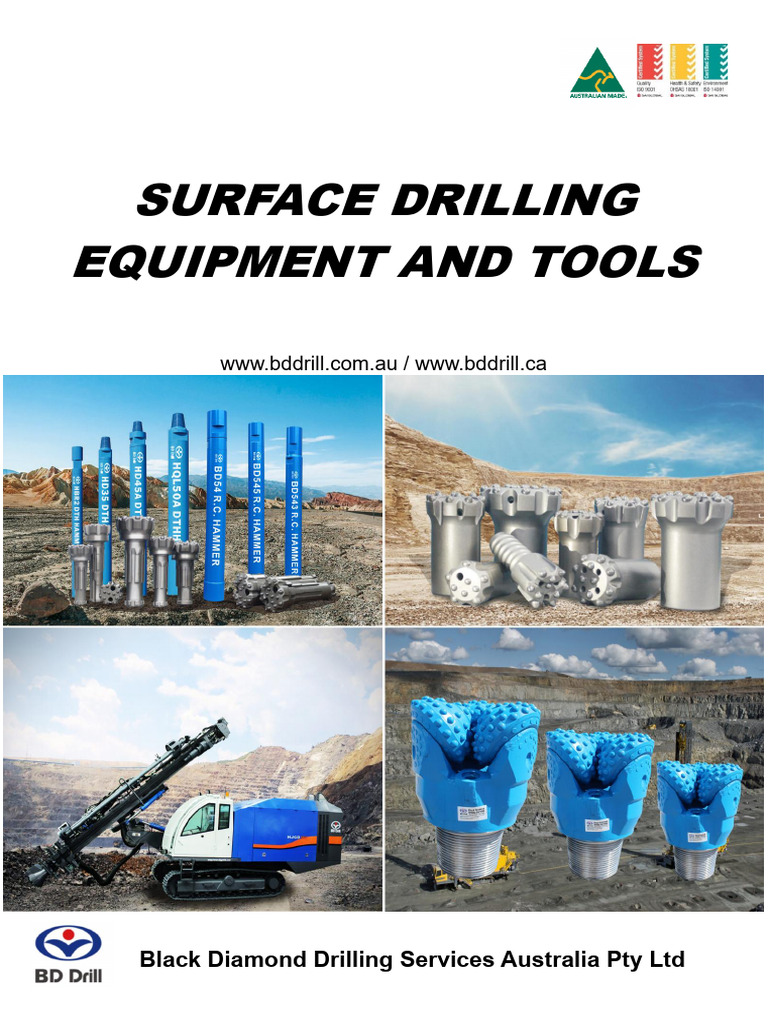 Black Diamond Drilling Surface Drilling Catalogue 2024-12 | PDF | Drill | Piston