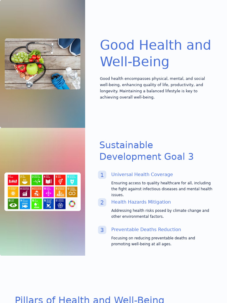 Good Health and Well Being | PDF | Preventive Healthcare | Mental Health