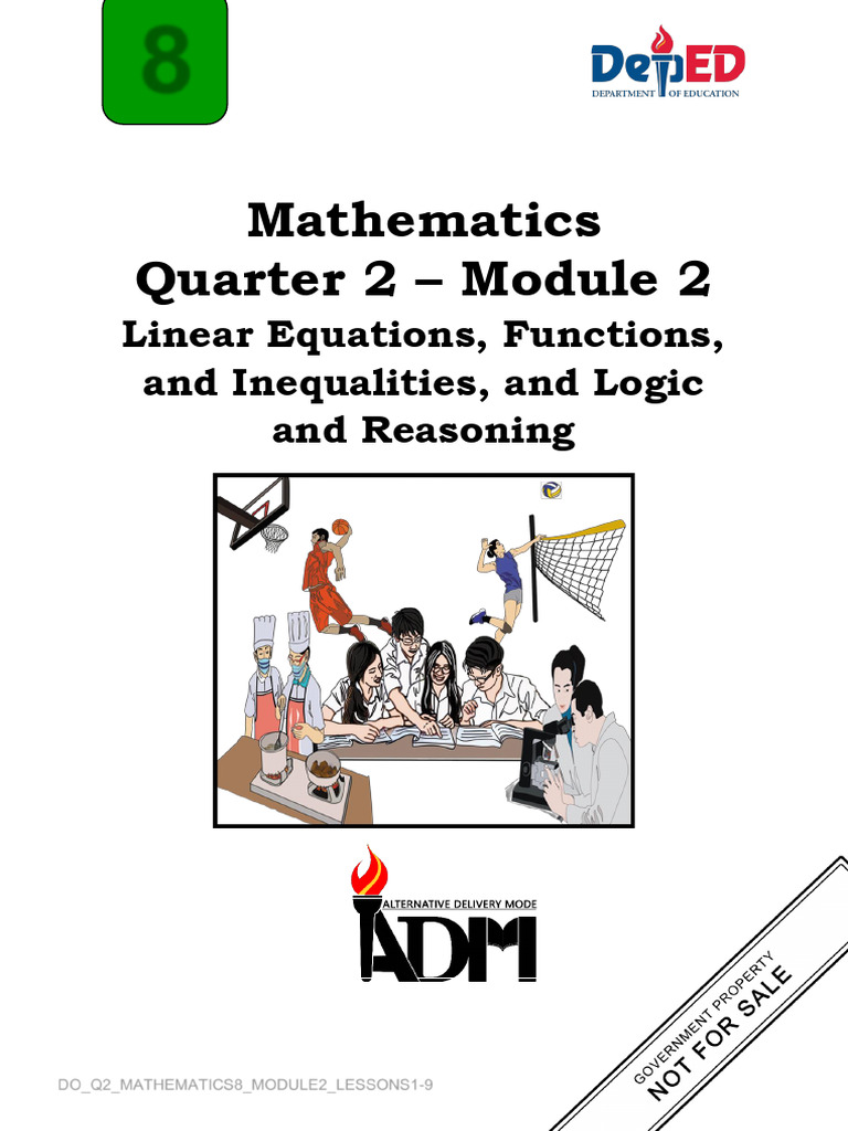 g8 Mathematics q2 Module2 Re 2024 Fv | PDF | Inequality (Mathematics) | Variable (Mathematics)