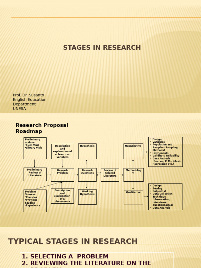 Stages in Research (Sus) | PDF | Qualitative Research | Quantitative ...