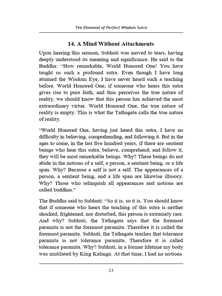 Wisdom of the Diamond Sutra Explained | PDF | Bodhisattva | Buddhist ...