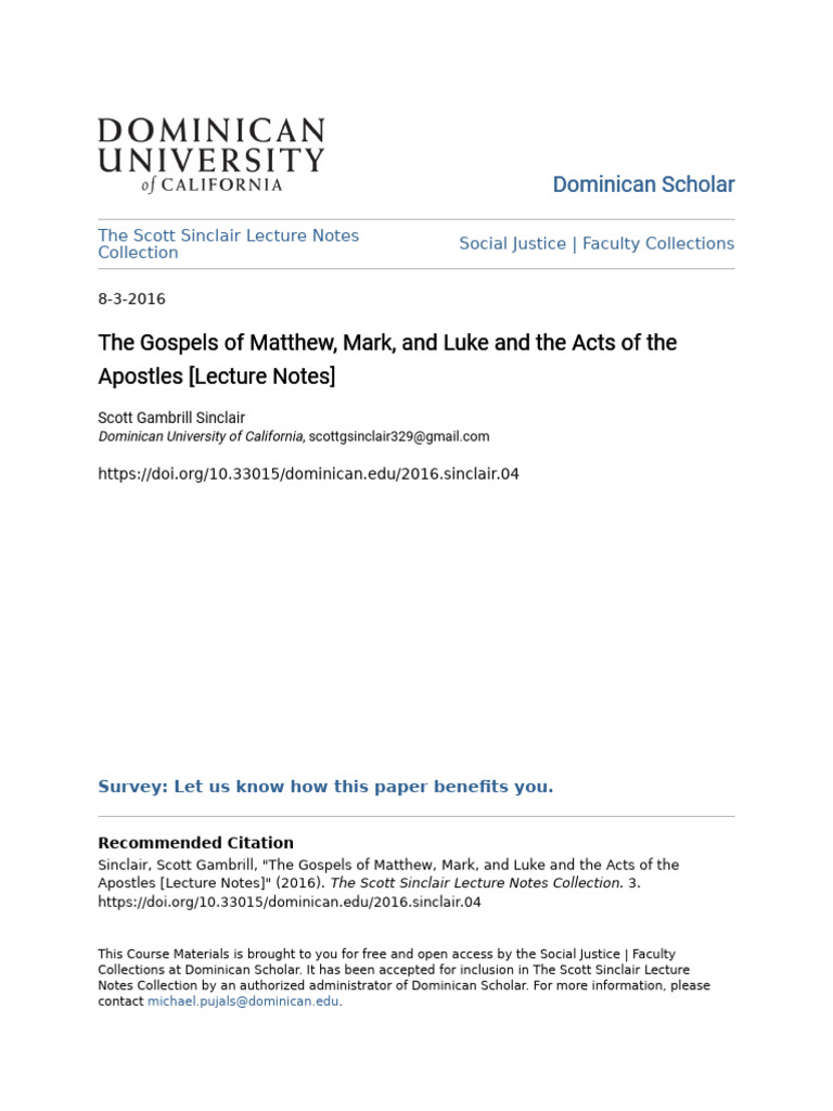 Viewcontent Cgi | PDF | Gospel Of Mark | Jesus