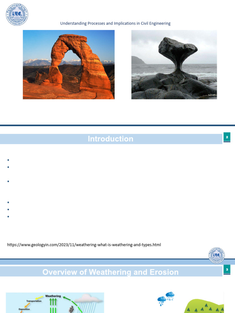 Lecture 4 Weathering and Erosion | PDF | Weathering | Erosion