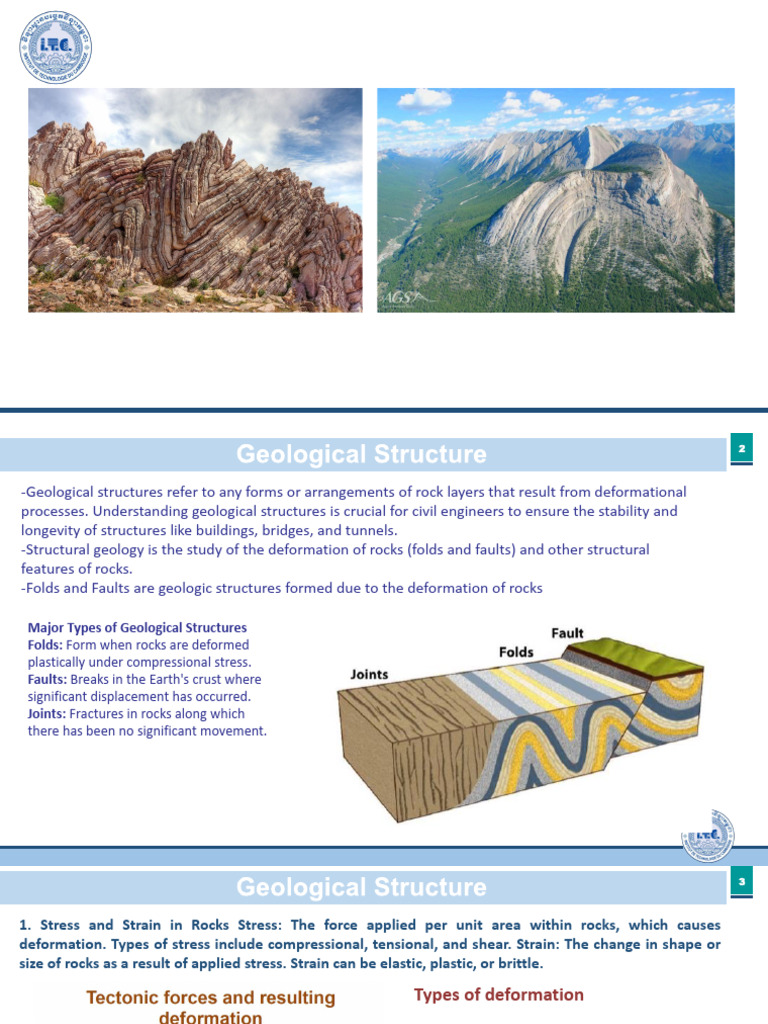 Lecture 3 Geological Structure | PDF | Fault (Geology) | Structural Geology