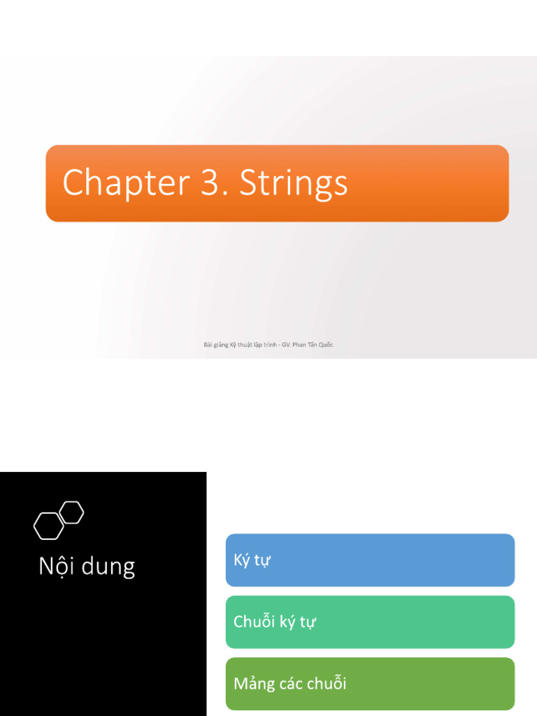 Chapter 3. Strings | PDF