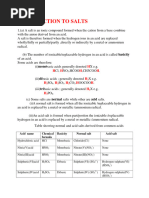 General Solubility Chart of Salts | PDF | Solubility | Salt (Chemistry)