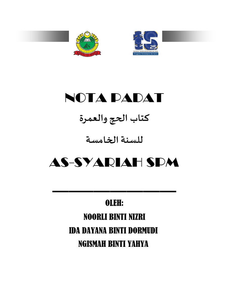 2024 Nota Padat Kitab Haji T5 | PDF