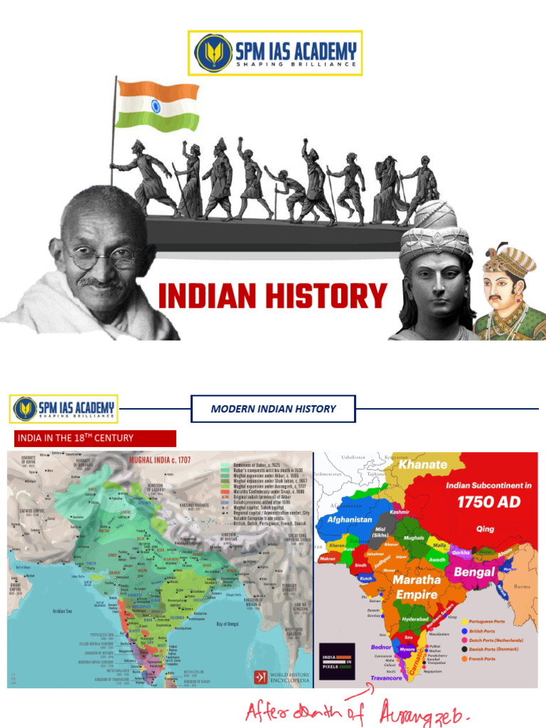 CC Modern Indian History Part 1 | PDF | British India