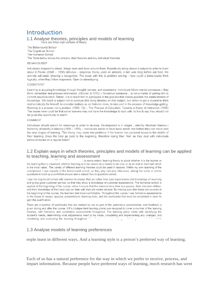 unit 3-sample | PDF | Learning Styles | Educational Assessment