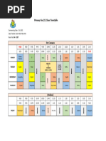 7B Class Timetable 2023-2024 | PDF