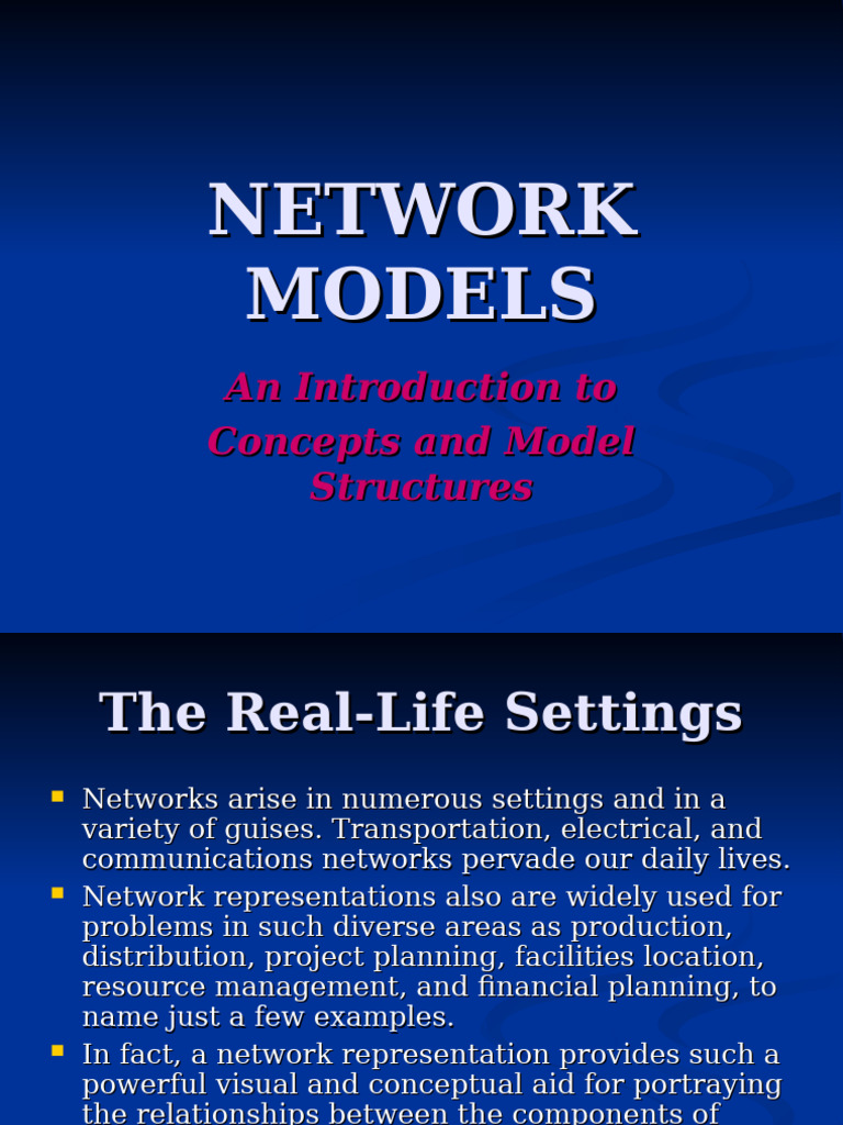 NETWORK+MODELS | PDF | Applied Mathematics | Theoretical Computer Science