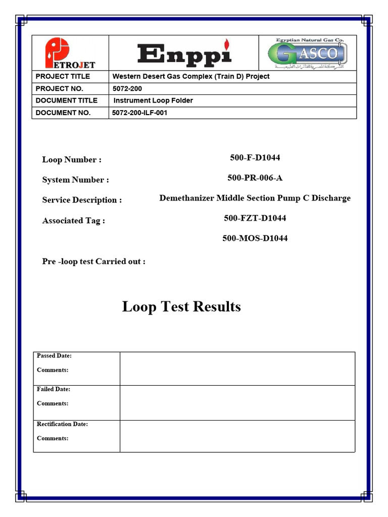 Loop Test Results | PDF