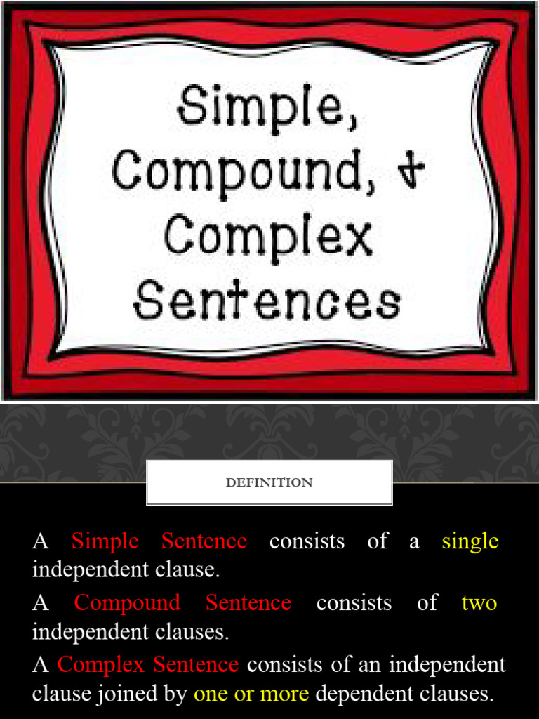Simple, Compound, Complex Sentences Guide | PDF