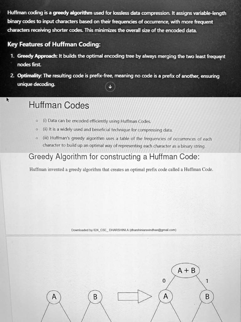 Huffman codd algorithm | PDF