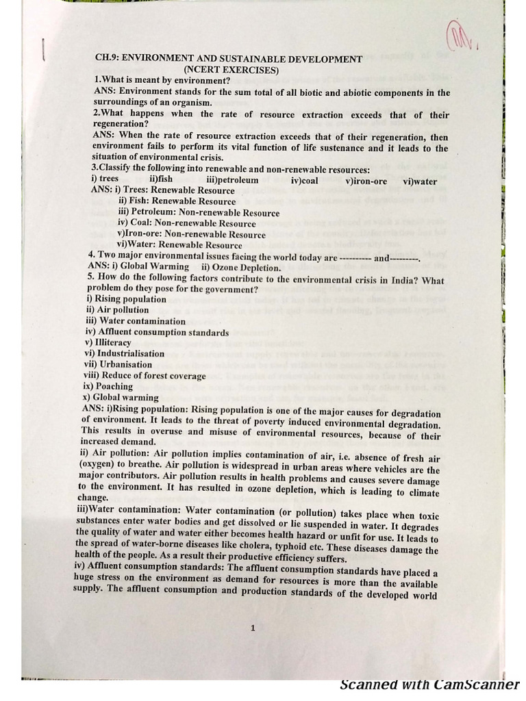 Chapter 9.Environment and Sustainable Development | PDF