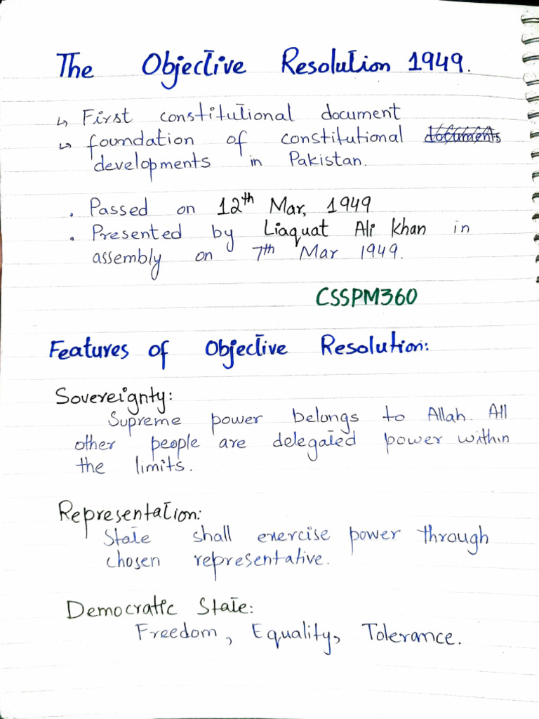 THE-OBJECTIVE-RESOLUTION-1949 | PDF | Abrahamic Religions | Religious ...