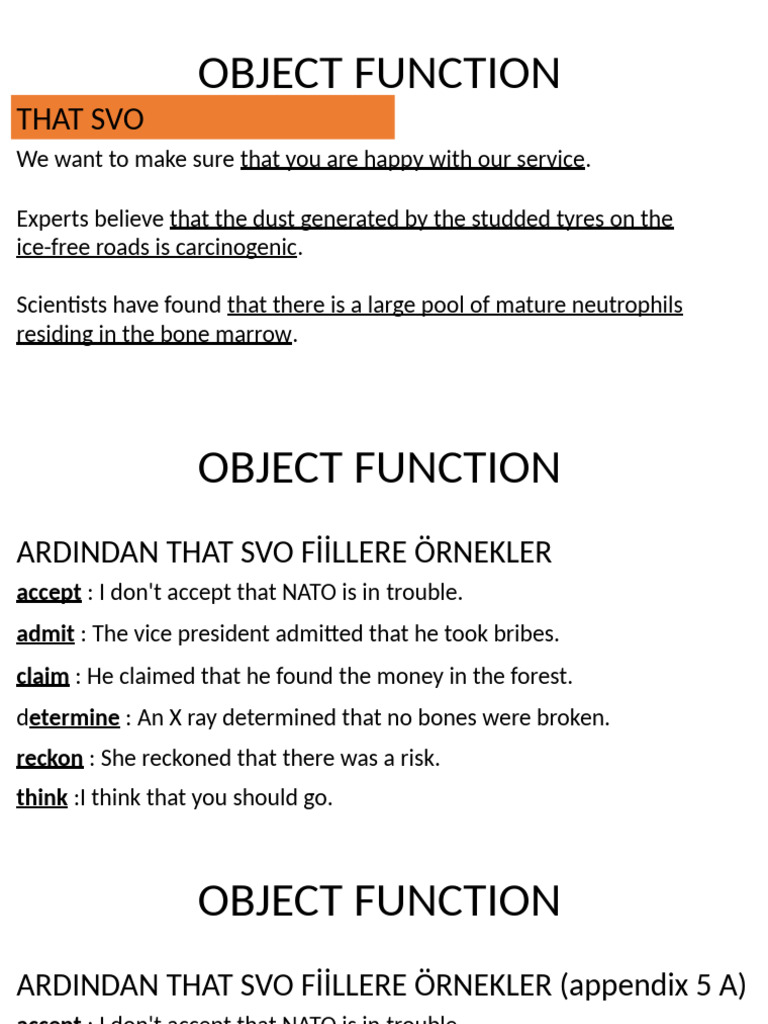 Object Function | PDF