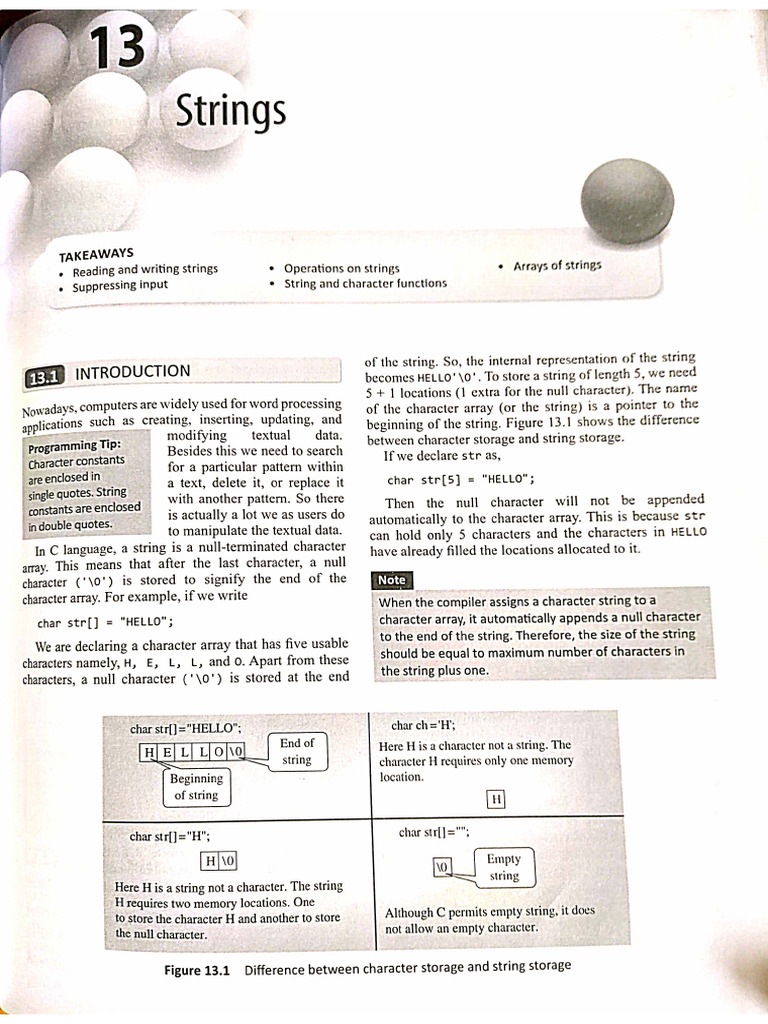 Module 4(Strings and Pointers) | PDF