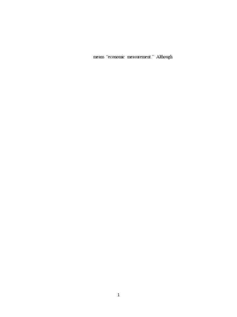 Econometrics chapter 2 | PDF | Econometrics | Economics Econometrics chapter 2 | PDF | Econometrics | Economics