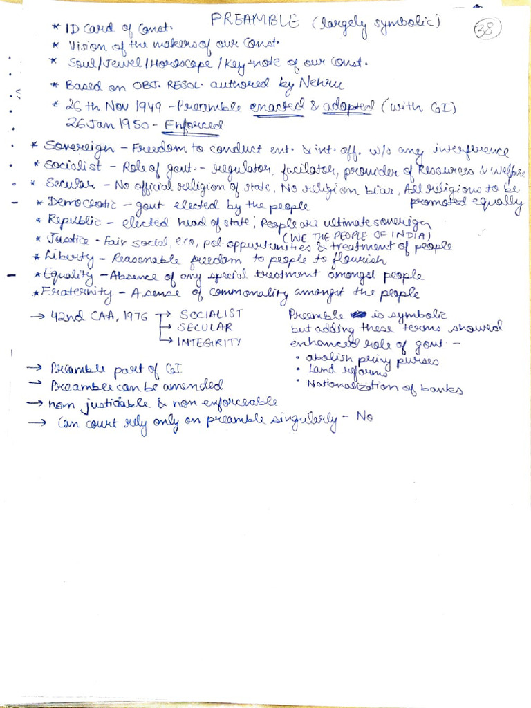 polity3 preamble; union and its terrt | PDF