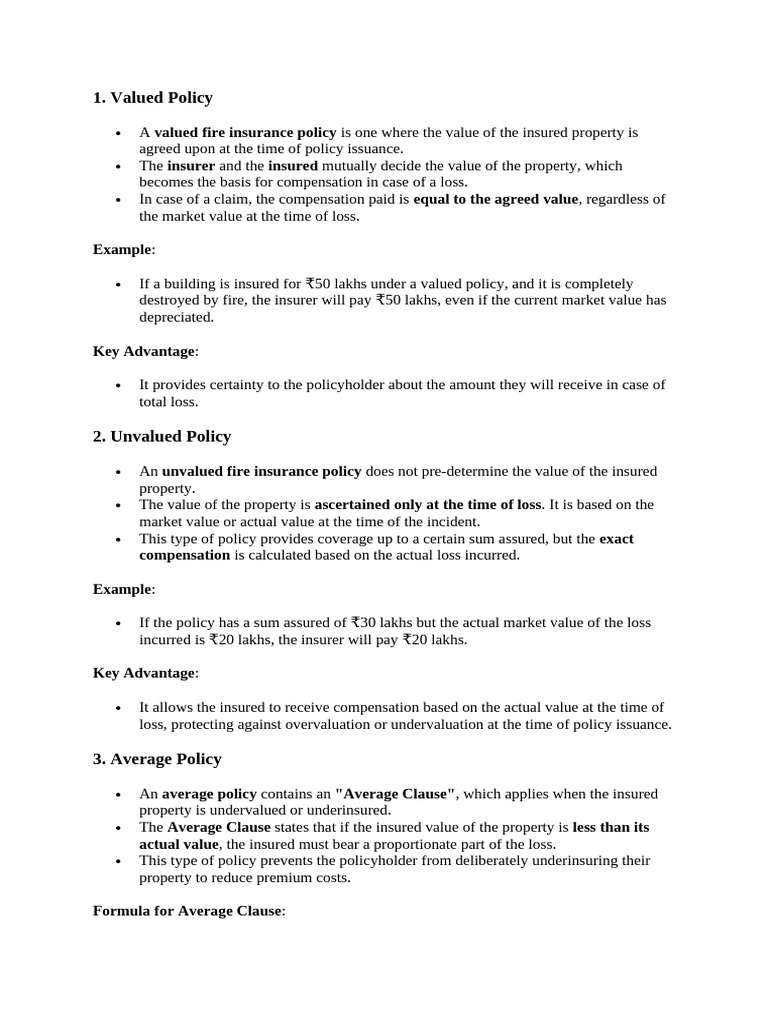 Kinds of Fire Insurance Policies | PDF | Insurance | Property Insurance