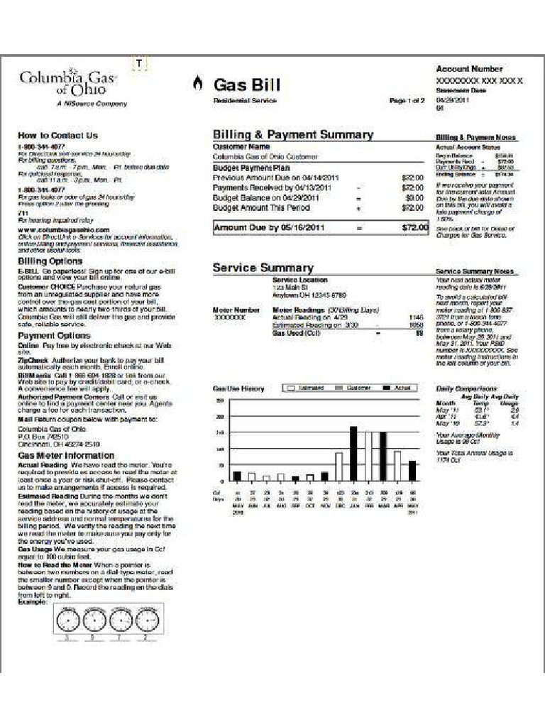 Gas Bill | PDF