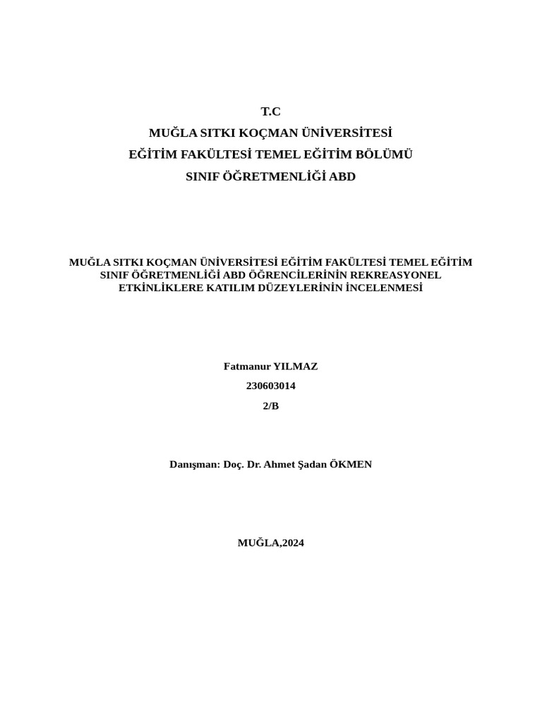 Fatmanur Yılmaz | PDF