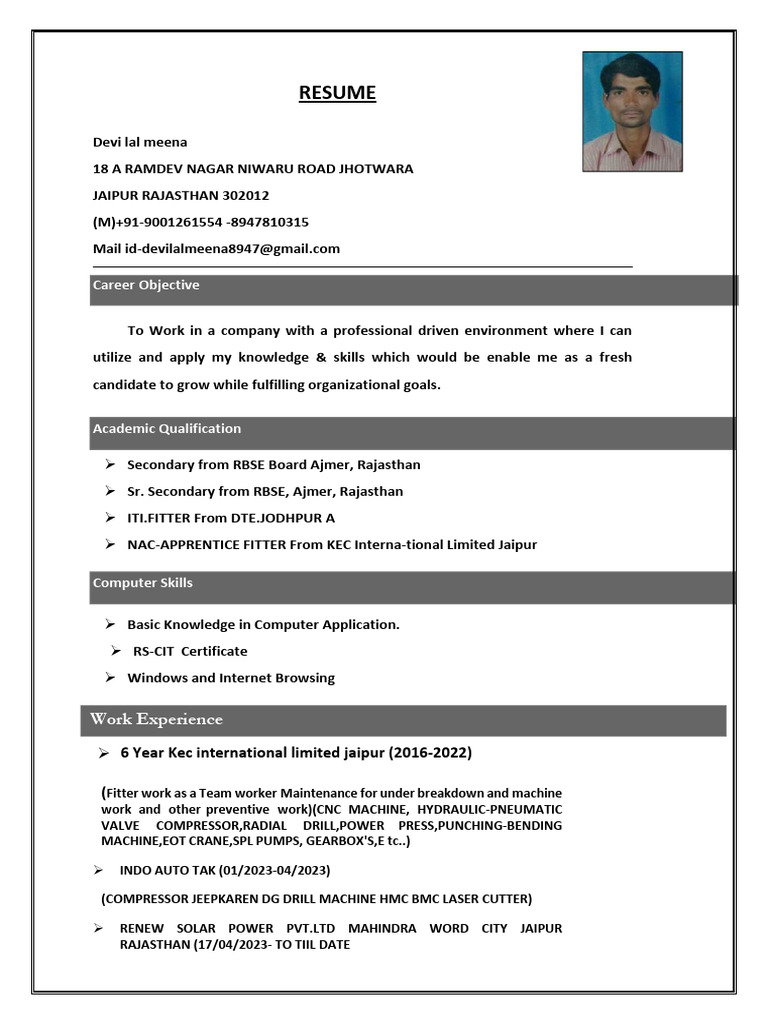 Devi Lal Meena (1) | PDF