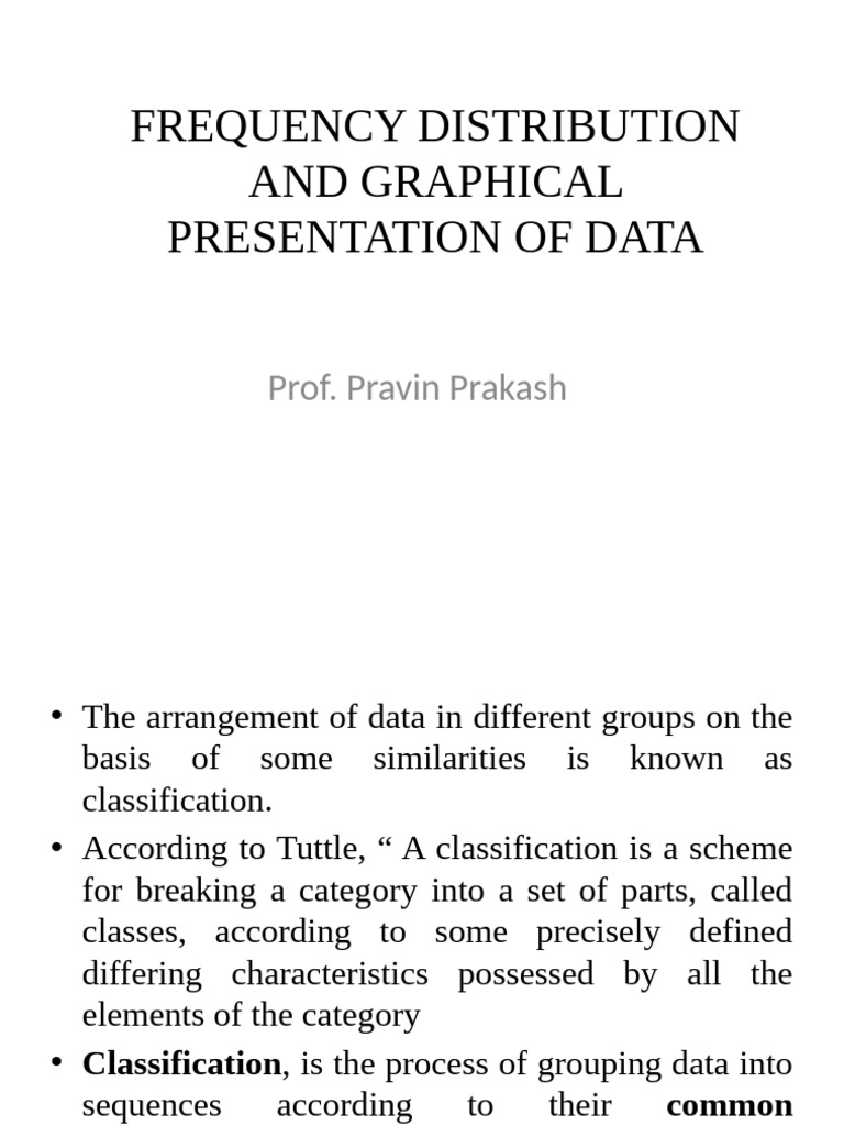 Frequency Distribution & Graphs | PDF | Histogram | Pie Chart
