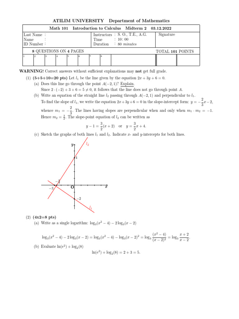 Math101 MT2 (2022) | PDF | Mathematical Relations | Mathematical Concepts