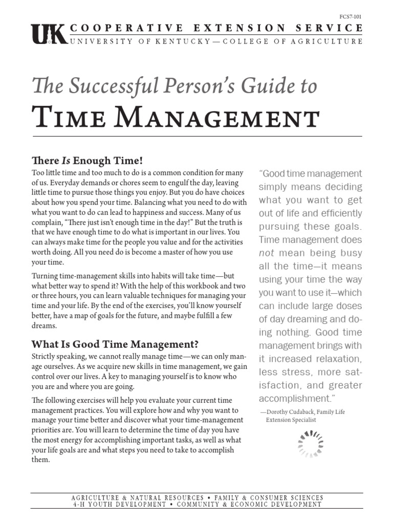 Mastering Time Management Skills | PDF | Time Management | Professional ...