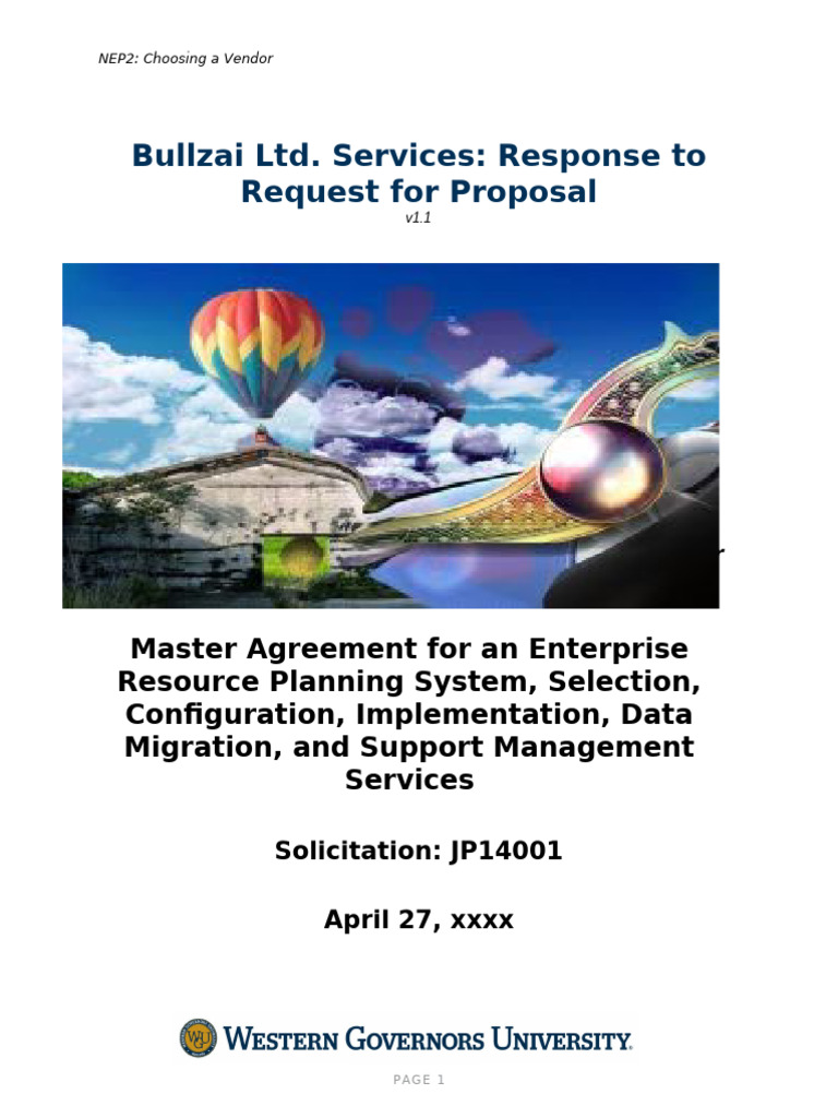 NEP2_Task1Attach_Bullzai_Response to Request for Proposal | PDF ...