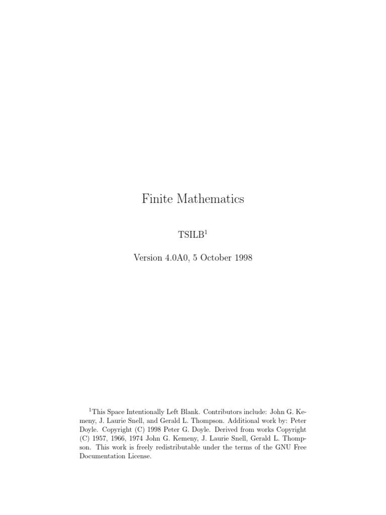 Finite | PDF | Numbers | Truth