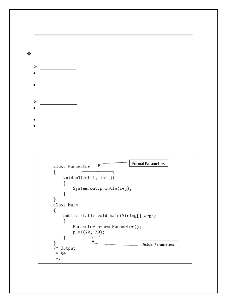 Chapter-8 | PDF | Parameter (Computer Programming) | Method (Computer Programming)