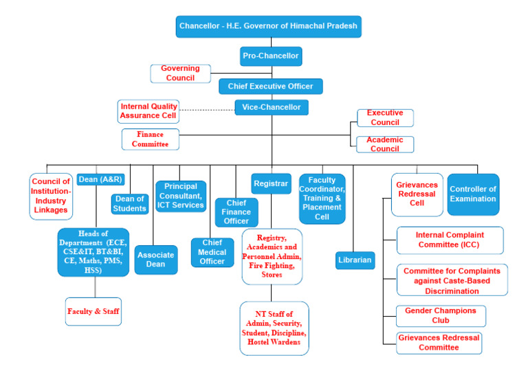 Organization Chart | PDF | Academic Administration | Academia