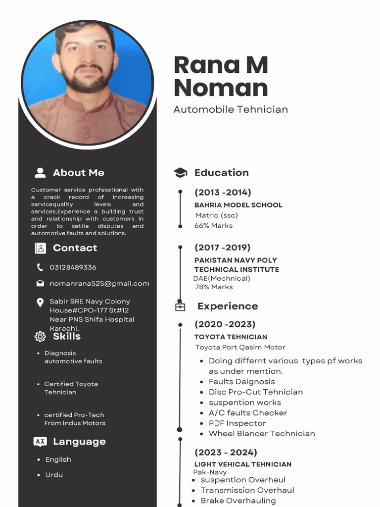 Noman Rana CV | PDF