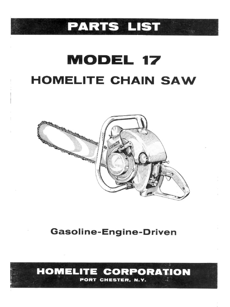 Homelite Model 17 | PDF