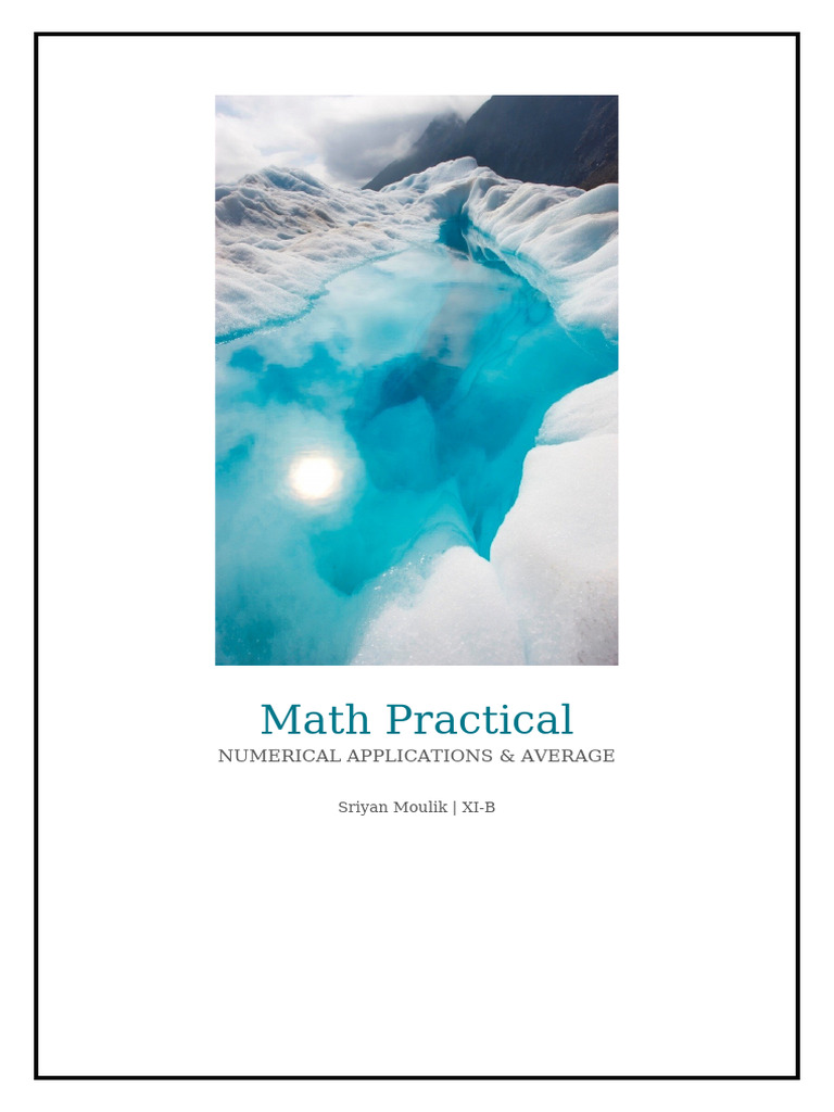 Math Practical-Sriyan Moulik | PDF