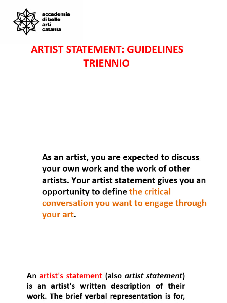 Artist-Statement-Guidelines | PDF | Liberal Arts Education