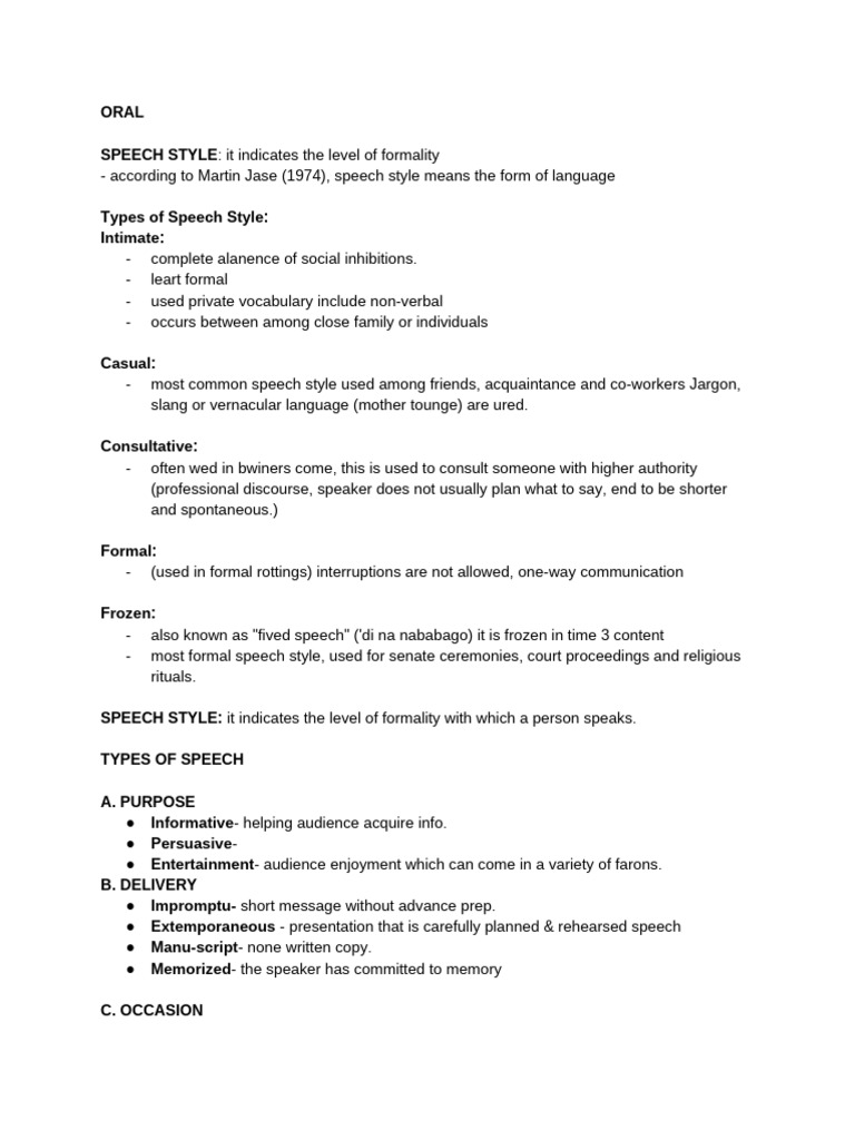 oral-com-reviewer | PDF | Human Communication | Cognitive Science