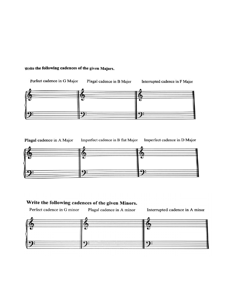 Western Music Work Sheet Grade11 I | PDF