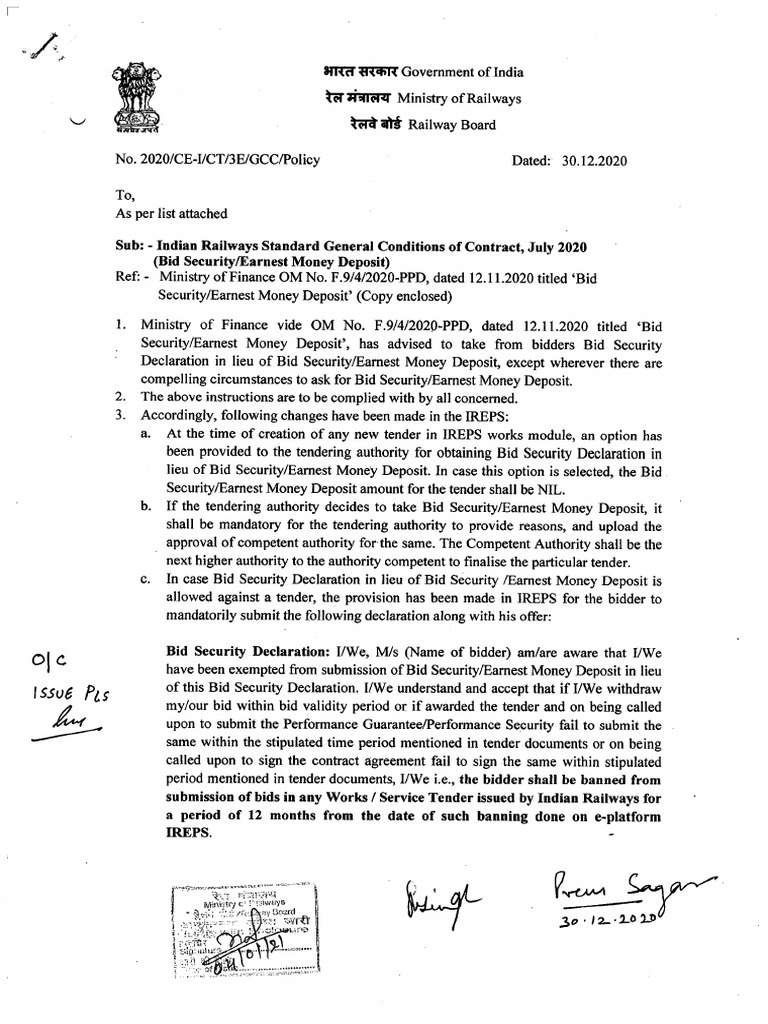 Earnest Money Circular | PDF