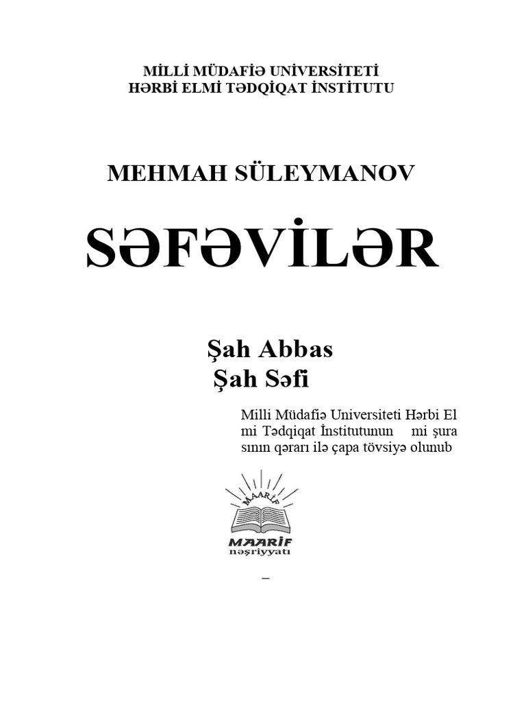 Sefeviler_IX_cild_I_SHah_Abbas__SHah_Sefi | PDF