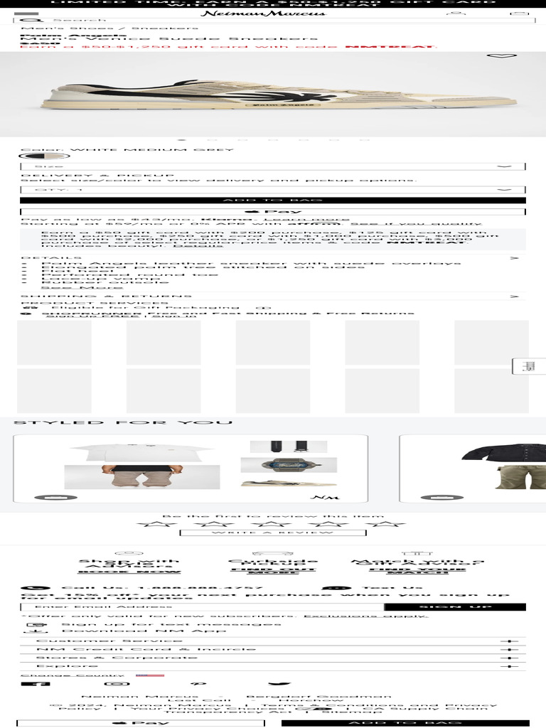 Palm Angels Men's Venice Suede Sneakers Neiman Marcus | PDF | Shoe