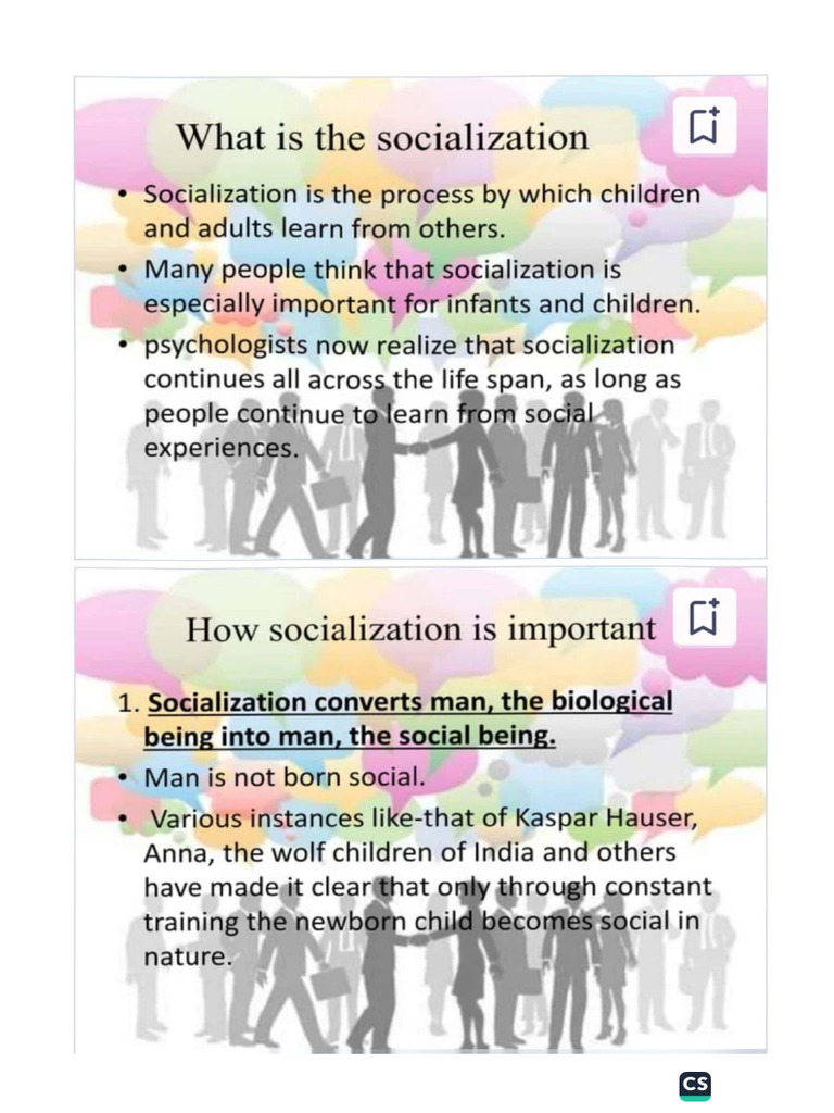 Socialization | PDF