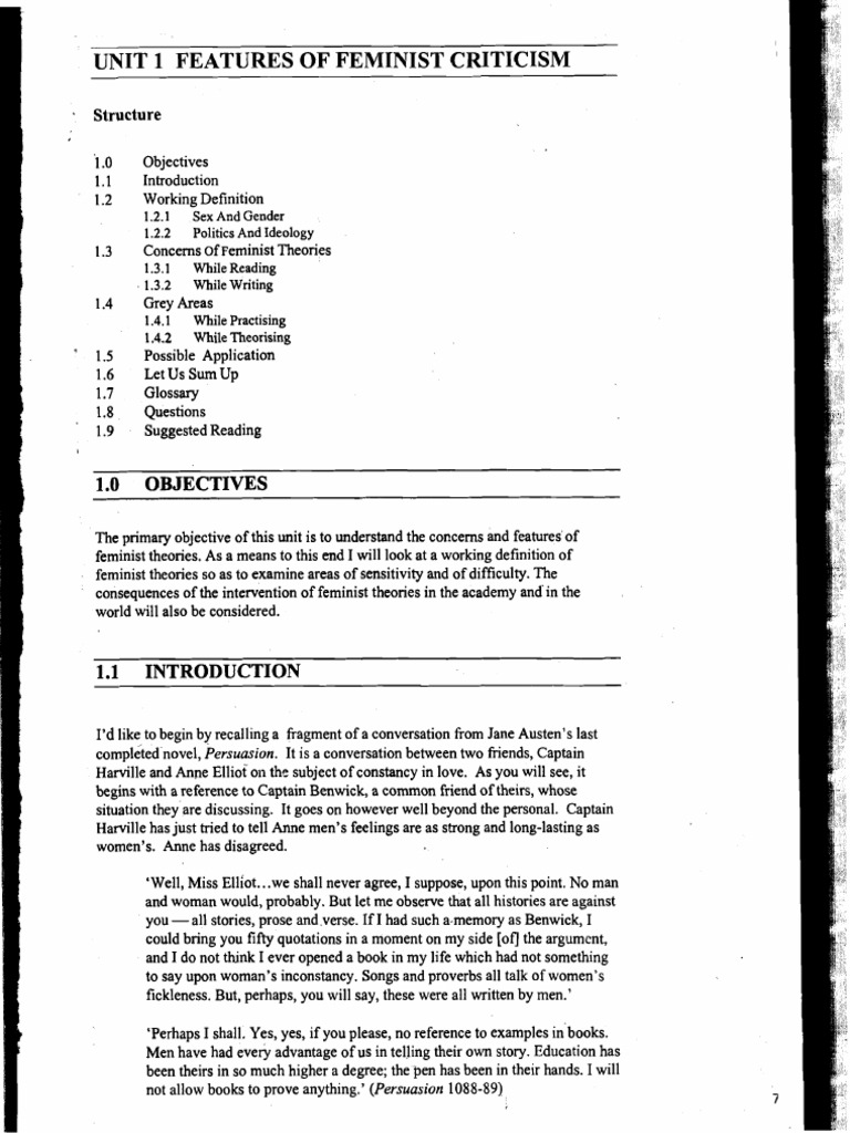 Unit 1 | PDF | Feminism | Gender Studies
