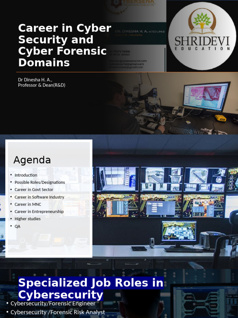 Cyber Security and Forensic Career | PDF